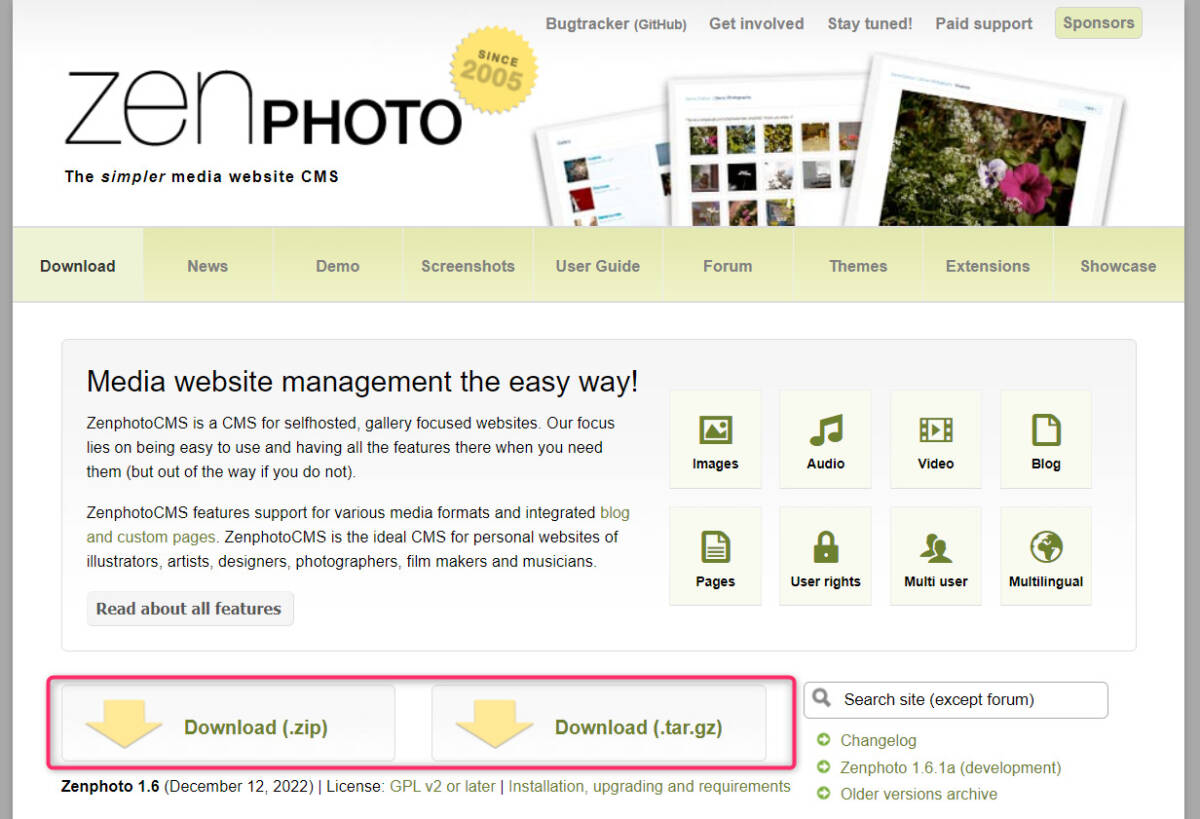 動画も保存できるWebアルバム Zenphotoを試してみた | iEhohs.com